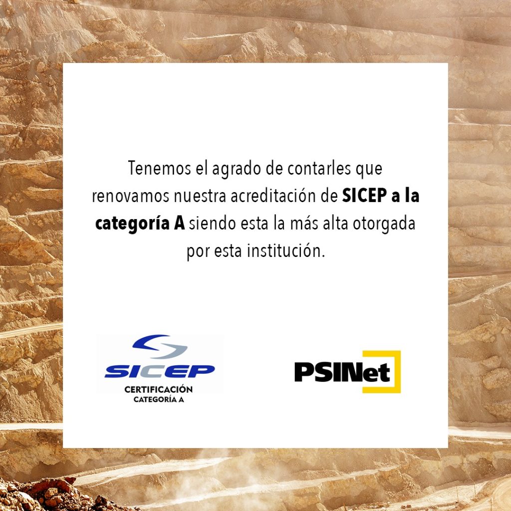 Renovamos nuestra acreditación SICEP - Categoría A - PSINET